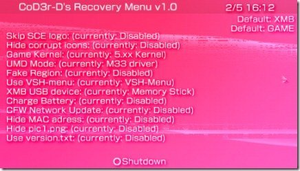 Recovery Menu 1.0 – Menu de recovery modificado para o PSP - NewsInside ...